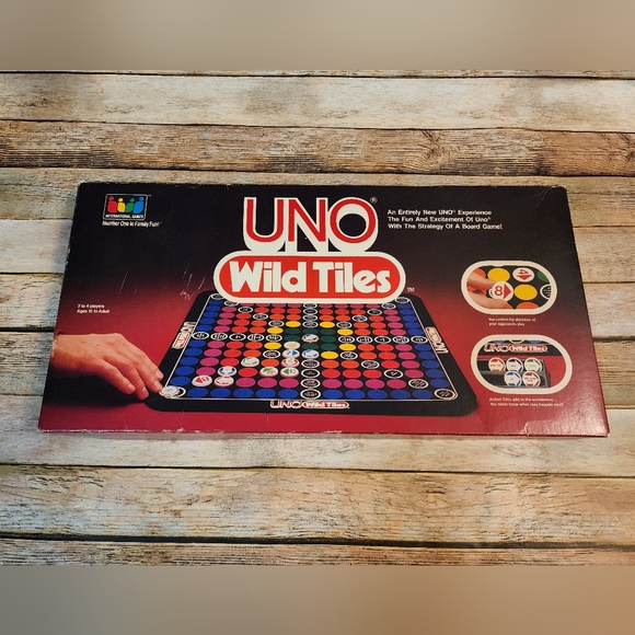 International Games | Toys | Vintage 982 Uno Wild Tiles Board Game ...